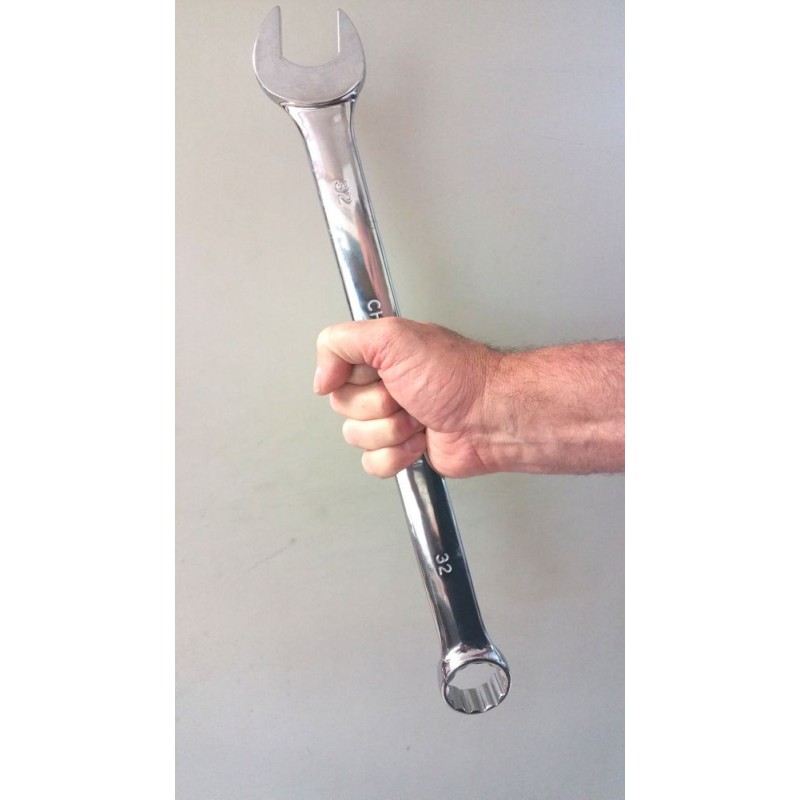 12-point flat and eye wrench, from 21 to 32 mm, extra long XXL.