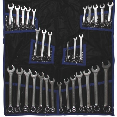 50 flat and curved 12-point wrenches