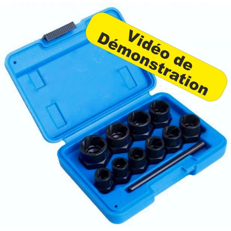 broken or damaged nut and bolt extractors