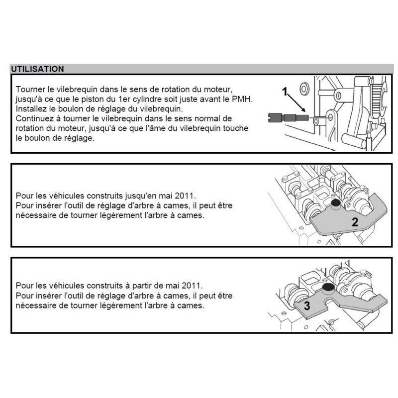 Kit Calage distribution Ford 2.0 SCTi Ecoboost und Ti-VCT
